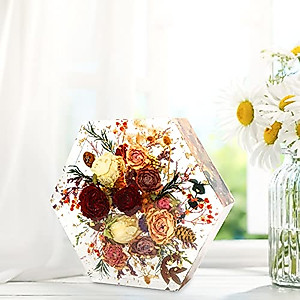 3 PCS Large Resin Molds Silicone Kit, Including Deep Hexagon, Heart, Square Epoxy Resin Casting Mold for Flower Preservation Bookends DIY Art