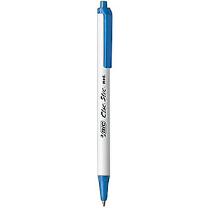 Clic Stic Ballpoint Retractable Pen, Blue Ink, 1mm, Medium, Dozen, Sold as 2 Dozen