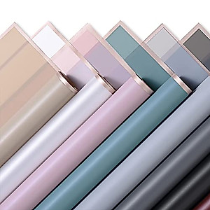 Korean Golden Edge Jelly Film Floral Wrapping Paper 20 Sheets Florist Supplies Waterproof Flower Bouquet Wrapping Paper Floral Supplies for Fresh Flowers, 23.6x23.6 Inch (Khaki)