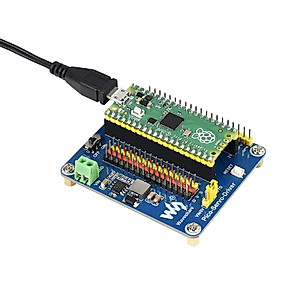 TOP1 Waveshare Raspberry Pi Pico Servo Drive Expansion Board Support 16 Channels 16-bit Resolution Standard Servo Interface 5V Voltage Regulator Chip