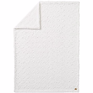 UGG 10483 Adalee Soft Faux Fur Reversible Accent Throw Blanket Luxury Cozy Fluffy Fuzzy Hotel Style Luxurious Home Decor Soft Luxurious Blankets for Couch, 70 x 50-Inch, Natural