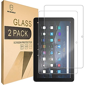 Mr.Shield [2-PACK] Designed For All-New Fire HD 10 / Fire HD 10 Plus Tablet 10.1 inch (11th Generation, 2021-2023 Release) [Tempered Glass] [Japan Glass with 9H Hardness] Screen Protector