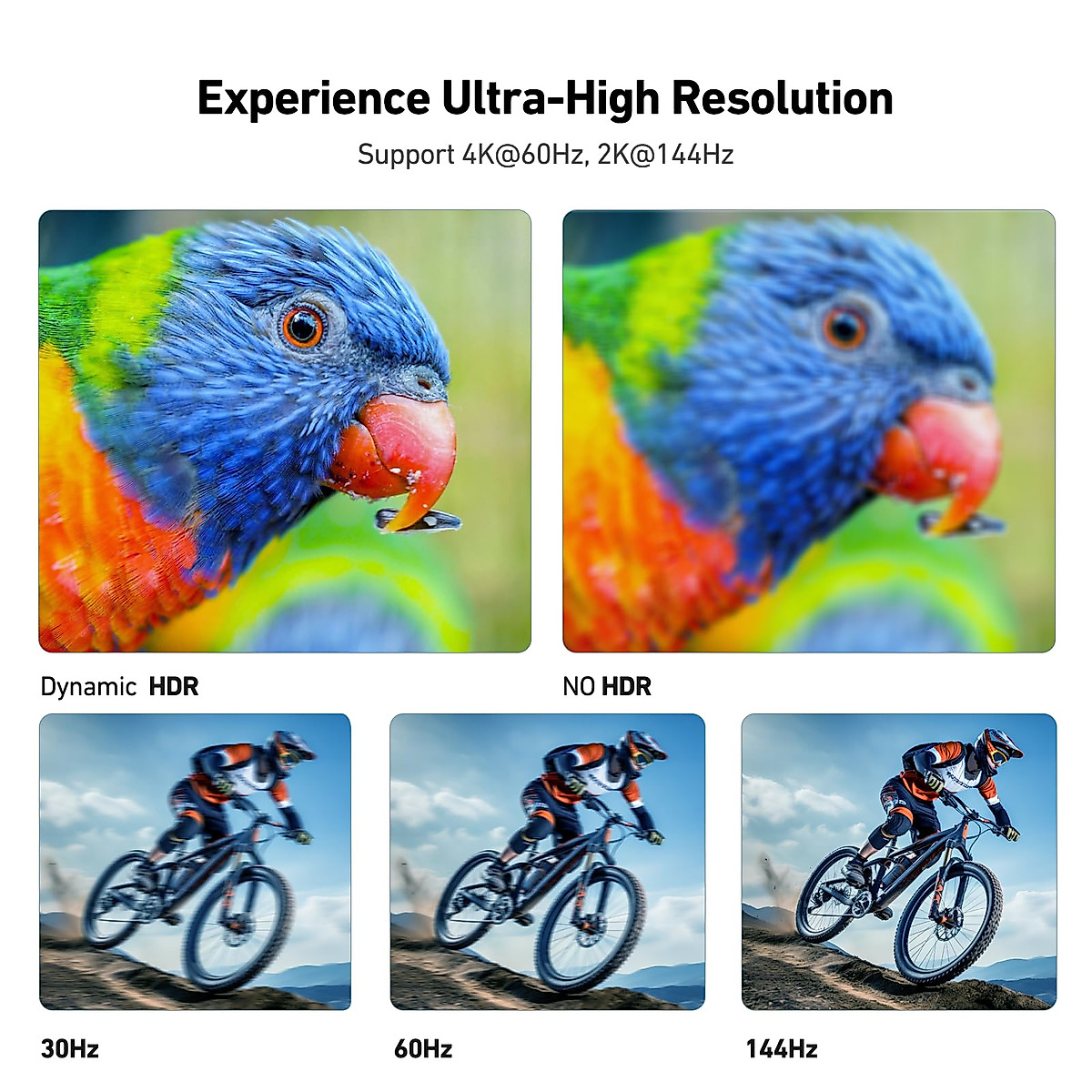 BENFEI 4K@60Hz USB C to HDMI 6 Feet Cable [Aluminum Shell, Nylon Braided], Thunderbolt 3/4 Compatible with iPhone 15 Pro/Max, MacBook Pro/Air 2023, iPad Pro, Surface Book 2, Galaxy S23 and More