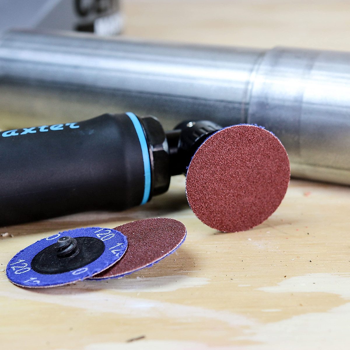 ABN Aluminum Oxide Sandpaper Disc, 50pk - 2in 120 Grit Sanding Disc Set, Circle Sander Pads Abrasive Round Sandpaper