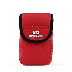Megagear MG798MegaGear Olympus Tough TG-6, TG-5, TG-4, TG-870, TG-860 Ultra Light Neoprene Camera Case, with Carabiner - Red