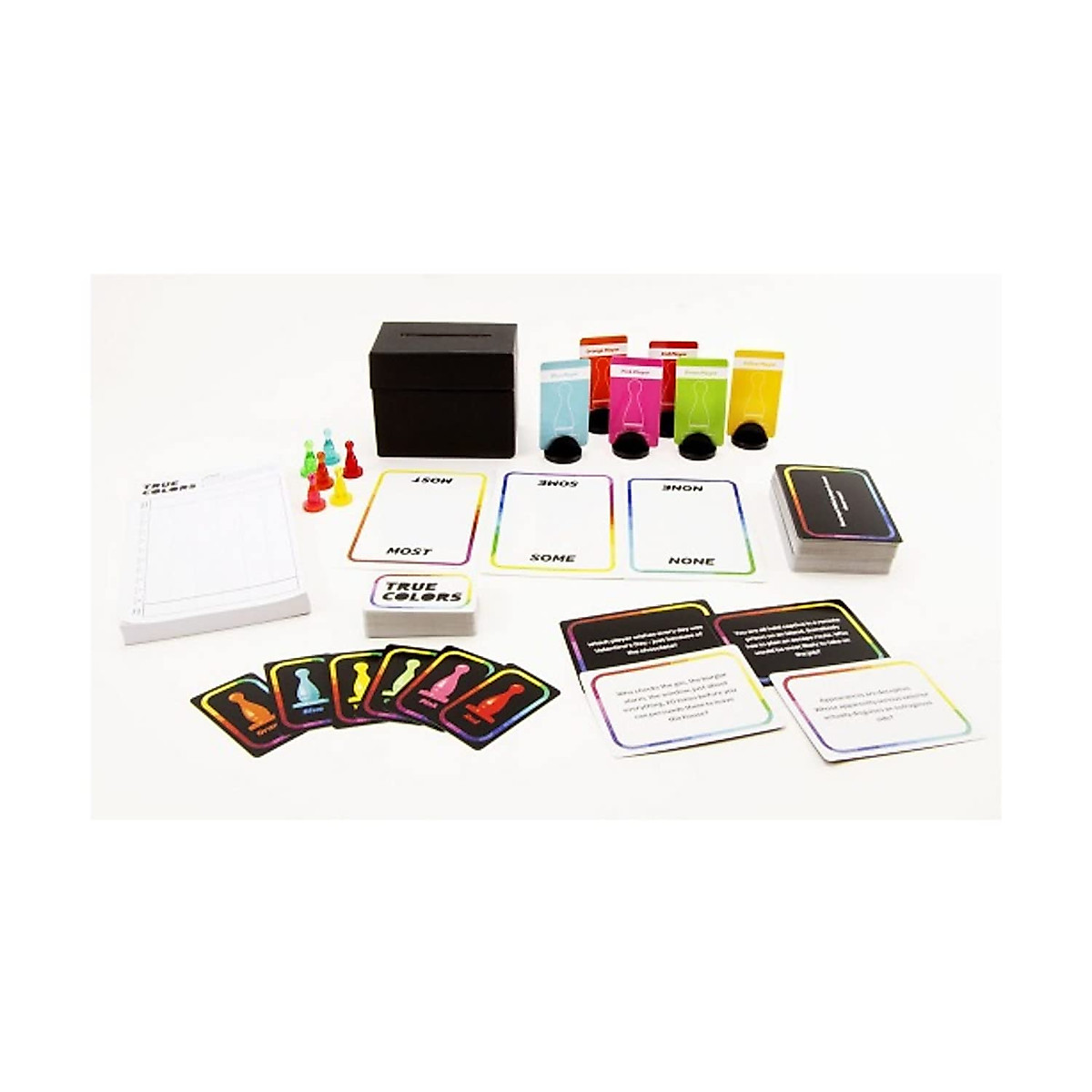 Games Adults Play - True Colors Card Game - What Do Your Friends Really Think of You?, Black