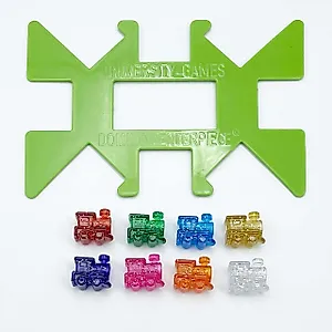 Front Porch Classics | Mexican Train Domino Set On-The-Go Aluminum Carrying Case, 2 to 8 Players Ages 8 to 99