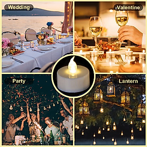 Led Tea Lights with Remote Control-12 Pack Battery Tea Lights Realistic and Bright Flickering Flameless tealights Candles with Remote for Seasonal & Festival Celebration Halloween Warm White