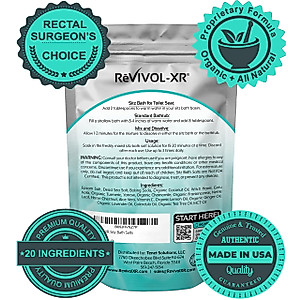 Sitz Bath for Hemorrhoids Relief 20-in-1 Mix Epsom Salts+ Essential Oils, Makes 15 Soaks for Soothing Toilet Seat Basin Use. Quality USP Ingredients, Made in USA.