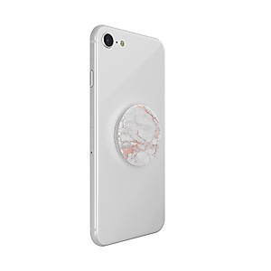 PopSockets Phone Grip with Expanding Kickstand, Marble PopGrip - Rose Gold Marble