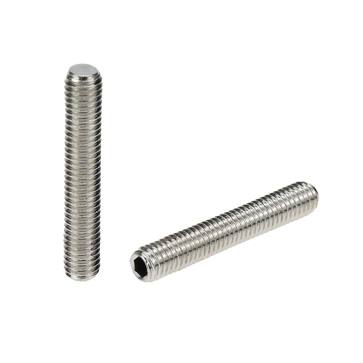 Sscon 100PCS M5 x 30mm Flat Point Grub Screws Hex Socket Set Screw