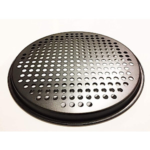 Pizza Pan with holes -Nonstick Carbon Steel Pizza Pan, Pizza pans，Pizza Tray Bakeware Perforated Round For Home Kitchen - PROFESSIONAL CLASS 32.5CM Diameter 12 3/4" INCHES with Fast Crisp Technology
