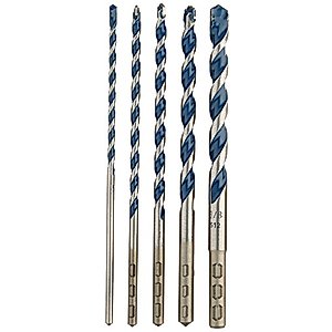 Bosch HCBG501T BlueGranite Turbo Carbide Hammer Drill Bit Set (5 Piece)