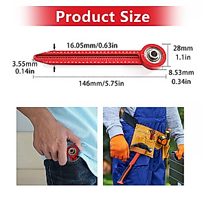 CDIYTOOL 360° Rotating Woodworking Circular Drawing Tool, Aluminum Alloy Wood Scriber Tool Compass Scriber Adjustable Arc Drawing Ruler Gauge Center Finder Circle Ruler