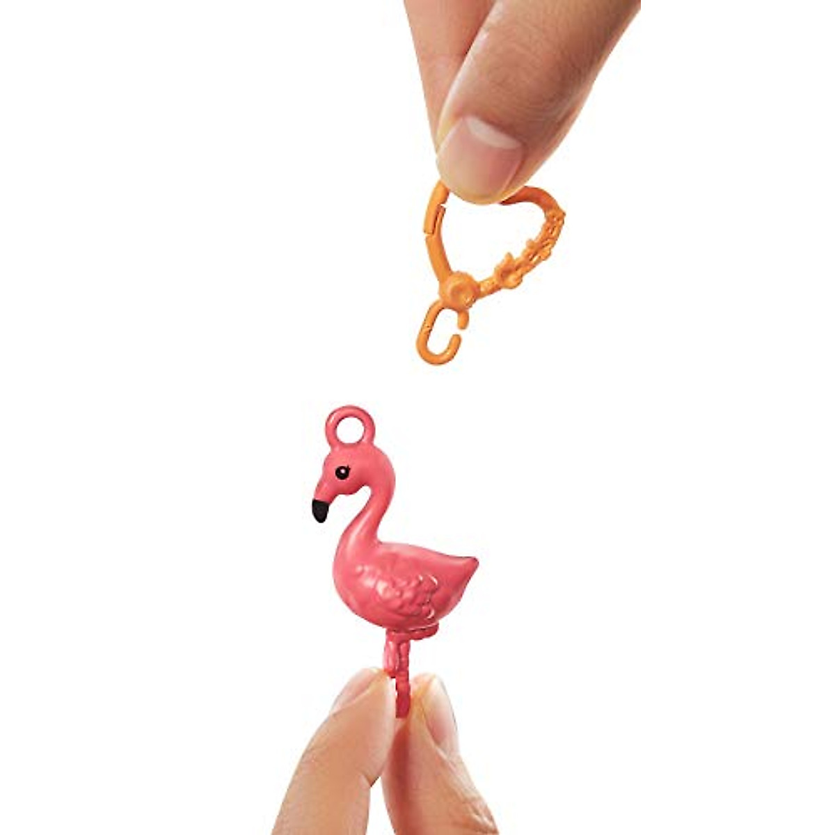 Barbie Club Chelsea Dress-Up Doll, 6-in Brunette in Flamingo Costume, with Pet Kitten and Accessories, Gift for 3 to 7 Year Olds