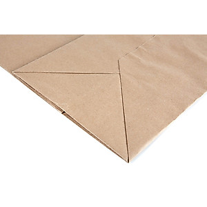 Kraft Environmentally Friendly Brown Paper, Hand Pass Paper Carrying Bag, 22 x 11 x 28 cm, 70 gr, 250 pcs - Manufactured and Designed in Turkey
