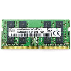 SK HYNIX 16GB 2RX8 DDR4 SO-DIMM PC4-21300 2666MHZ Memory Module HMA82GS6JJR8N-VK