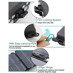 Avlcoaky Small Tackle Box Mini Fishing Tackle Box Organizer Lure Box Terminal Tackle Box Plastic Containers Case for Kayak & Boat Fishing