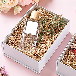 BAKIPACK 5 Gift Boxes, White Gift Boxes, 7x4.9x2.4 Inches, Keepsake Boxes, Small Rectangle Gift Boxes with Lids for Presents (Matte White)