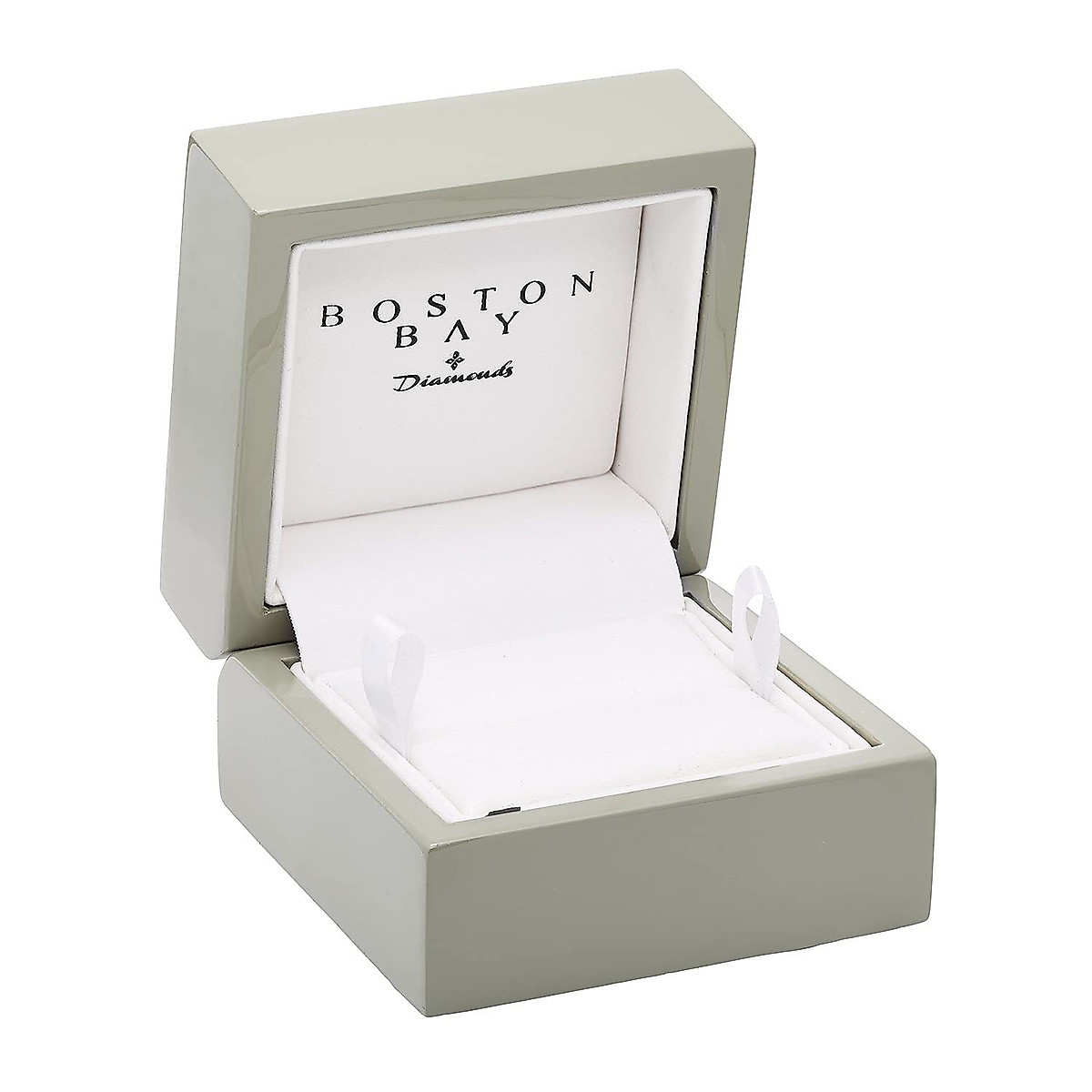 .925 Sterling Silver 1/10 Cttw Round Diamond 3-Prong Chevron Floral Engagement Ring (I-J Color, I2-I3 Clarity) - Size 7