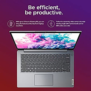 Lenovo 14" IdeaPad 1 Laptop, Intel Dual-core Processor, 14" HD Display, 4GB RAM, Wi-Fi 6 and Bluetooth, HDMI, SD Card Reader, Windows 11 Home in S Mode (256GB SSD Storage)