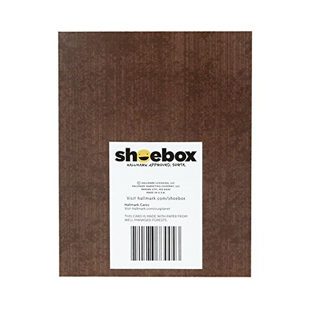 Hallmark Shoebox Funny Birthday Card for Friend, Thank You Card, Friendship Card (Buck Naked) (0349RZF3000)