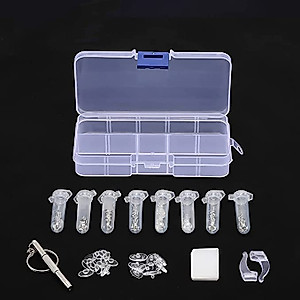 Portable Glasses Optical Repair Tools Eyeglasses Optical Repair Assortment Kit Screw Tool Silicone Nut Nose Pad Set