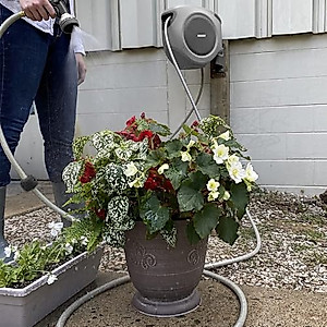 65ft Retractable Hose Reel Gray