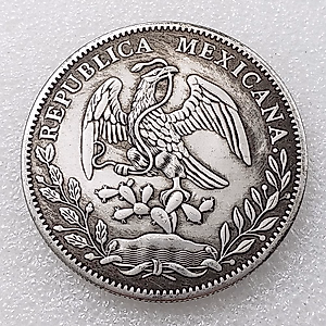 Antique Crafts Thick and Large Diameter 45mm1882 Mexican Eagle Snake Eagle Ancient Copy Coin Old Coin Lucky Coin