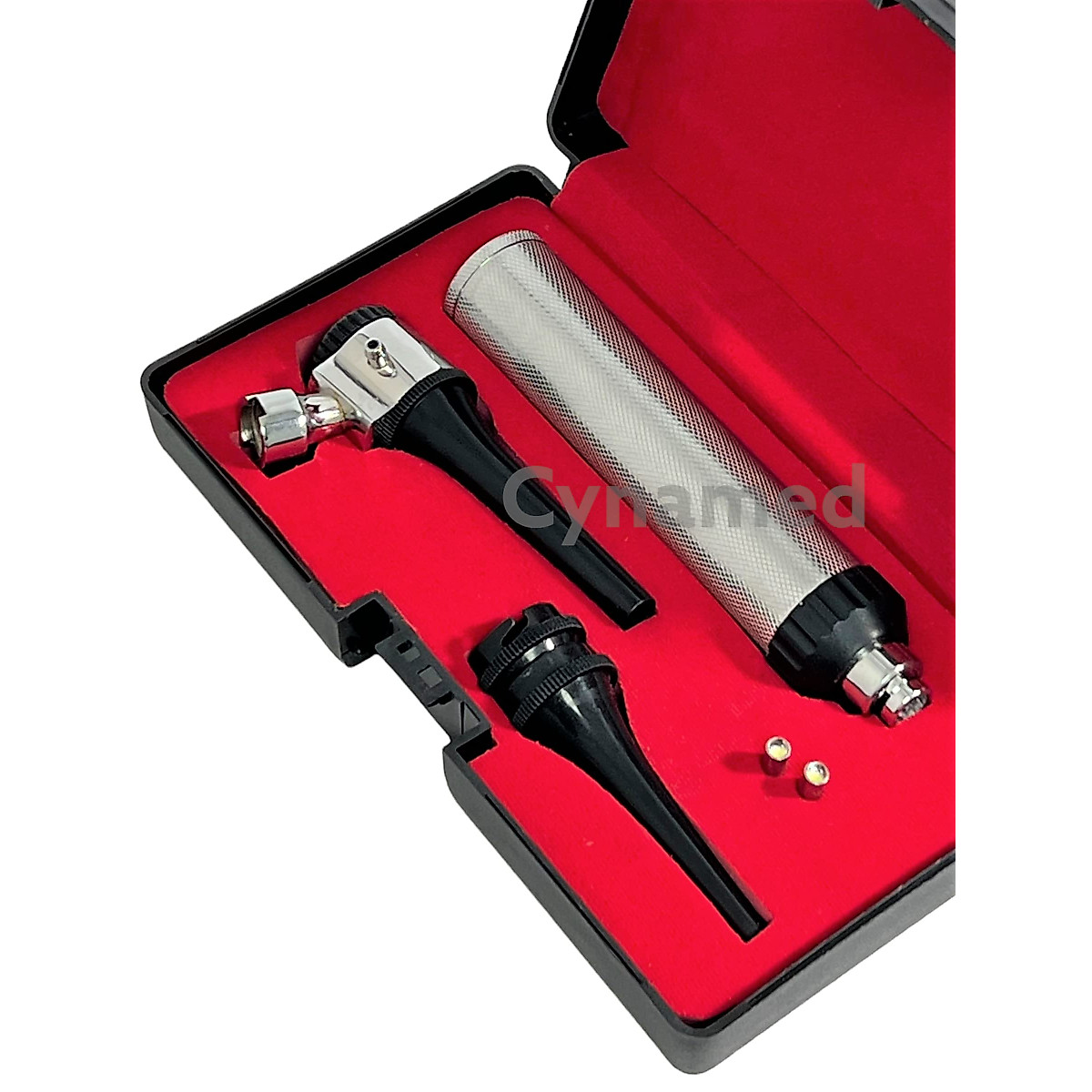 New Cynamed Led Veterinary Otoscope Set Animal Diagnostic Instruments 1 Extra Replacement Bulb Cynamed