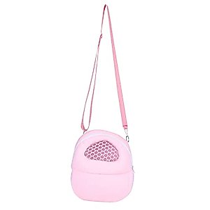 Pets Carrier Bag, Portable Breathable Hamster Carrier Backpack Small Animals Outgoing Hiking Handbags Travel Outdoor Pocket With Adjustable Straps For Hedgehog Squirrel Guinea Pig Sugar Glider Supply
