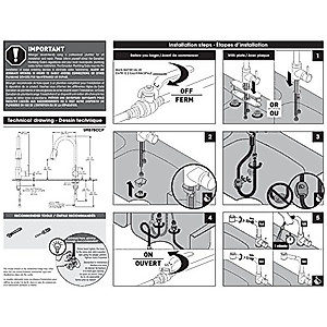 Plumb Pak URB78CCP Single Handle Pull Down Kitchen Faucet with Dual Spray Pattern and Pause Button, Polished Chrome