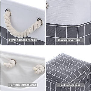 Kerhouze 11 Inch Fabric Storage Cubes Cubby Storage Bins Foldable Baskets for Organizing Shevles Closet Nursery Toys