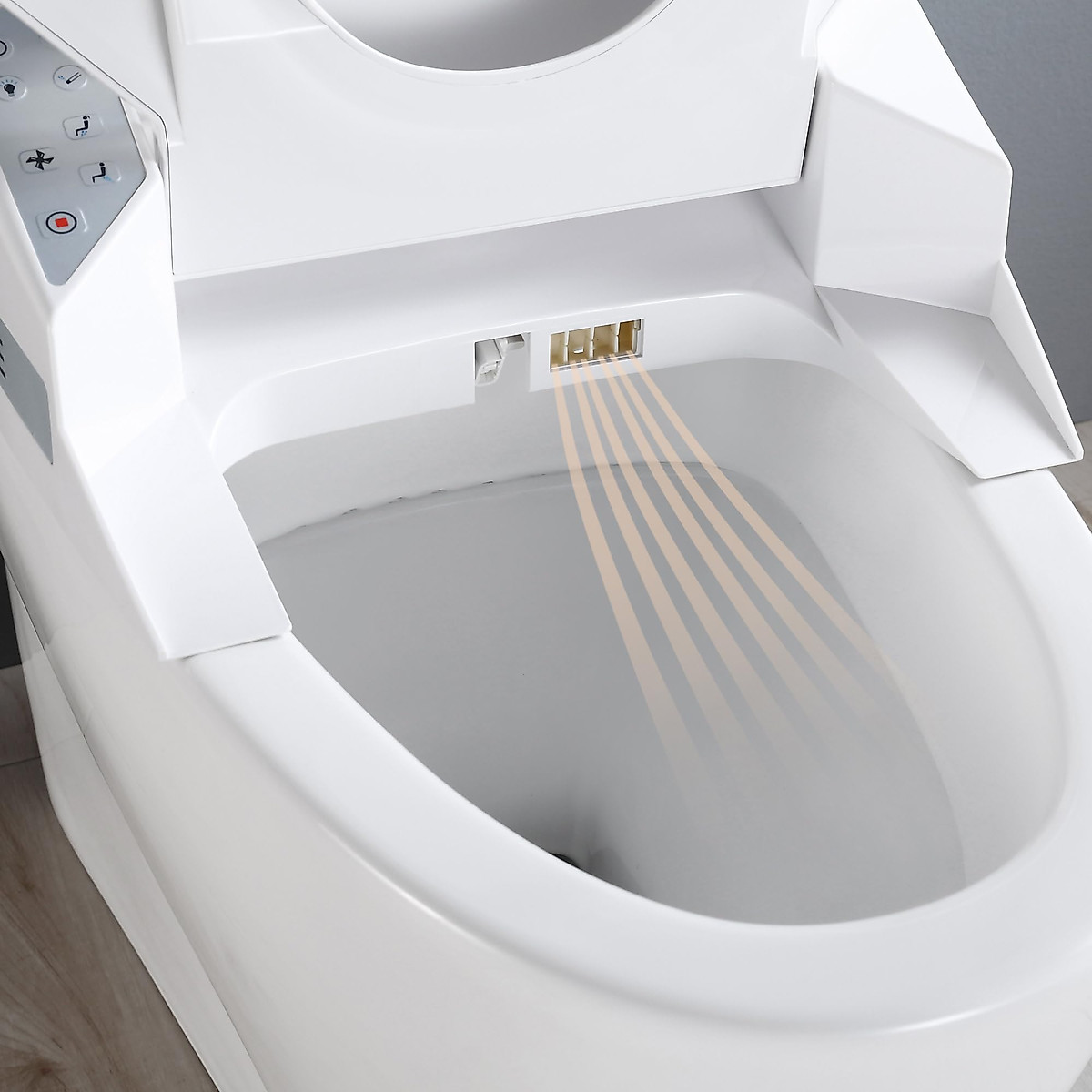Miseno MT-YOSE32-15WST Yosemite 1.27 GPF One-Piece Elongated Toilet – Bidet Seat Included - White