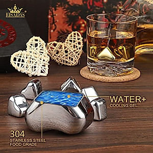 Gifts for Him Husband Boyfriend,Whiskey Stones for Chilling Whiskey,Unique Whiskey Gifts for Men Husband,Anniversary Valentines Day Love Birthday Gifts for Men Wife,Bourbon Gifts for Men