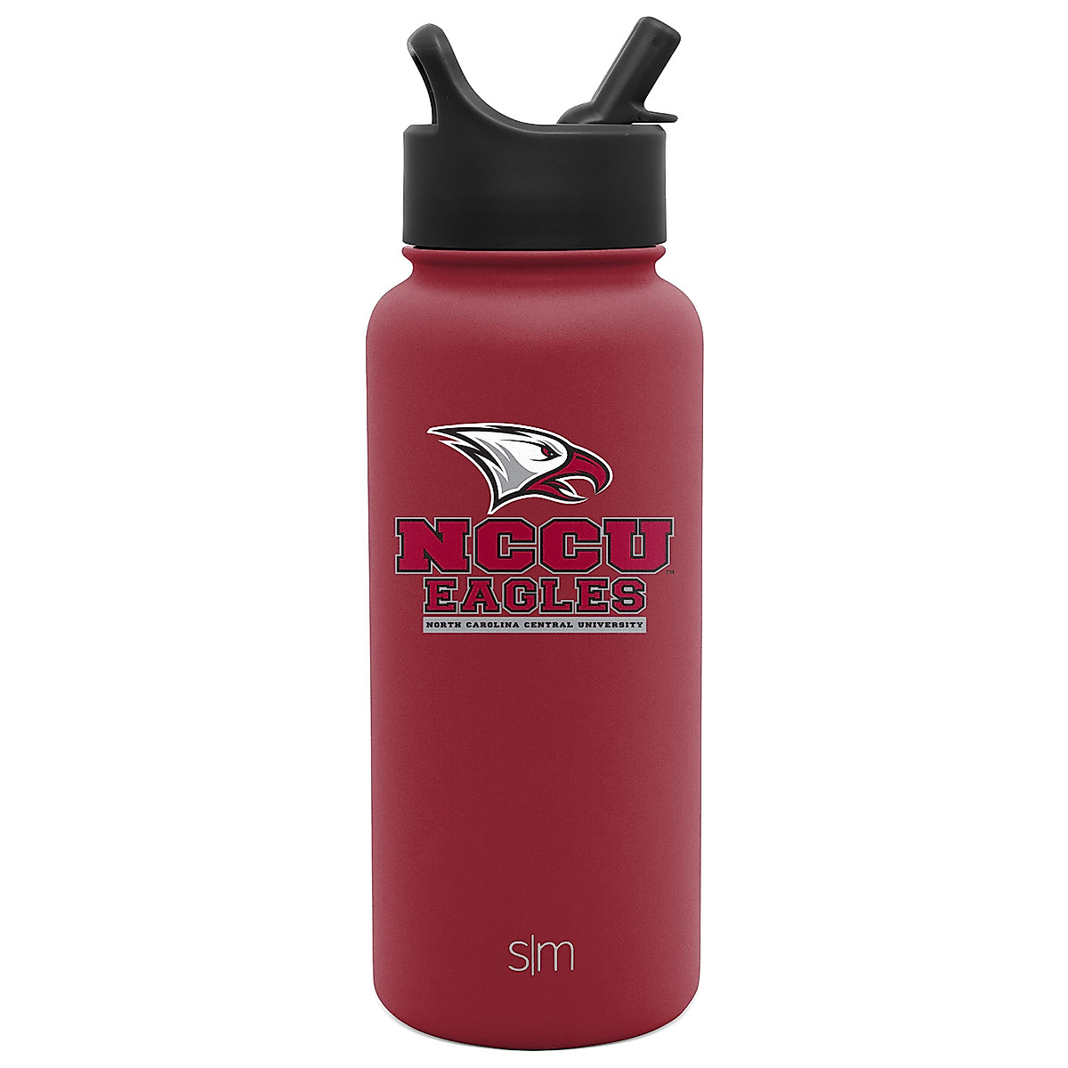 Simple Modern Officially Licensed Collegiate North Carolina Central Eagles Water Bottle with Straw Lid | Vacuum Insulated Stainless Steel 32oz Thermos | Summit Collection