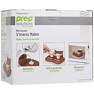 Progressive Prep Solutions Microwave S'mores Maker, Brown/White