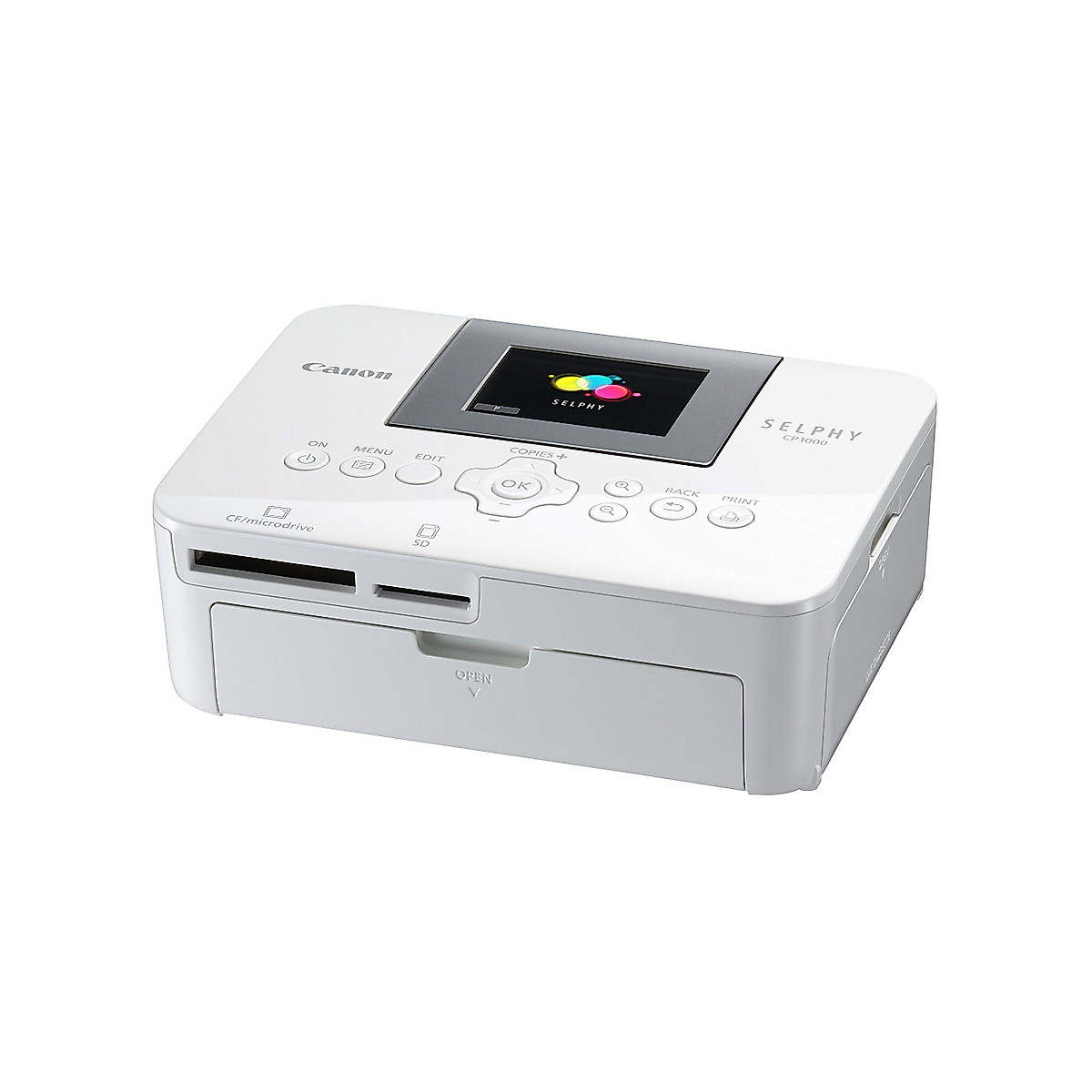 Canon 0011C010 Selphy CP1000 Photo Printer White (international) (Renewed)