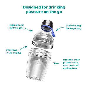 KeepCup Bottle - Lightweight Dual Opening with Steel Cap | 530ml - Cloud