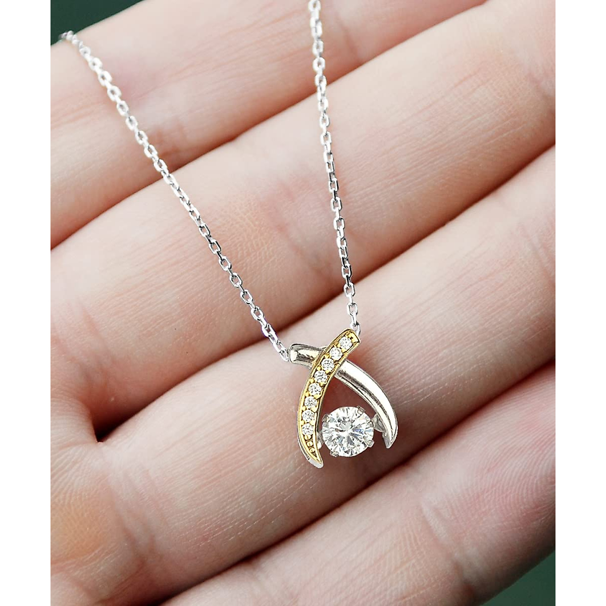 To My Badass Daughter Necklace From Mom, Birthday Gifts for Teen Girls, Father Daughter Necklace, Jewelry for Daughter, Daughter Birthday Pendant, Graduation Wishbone Necklace