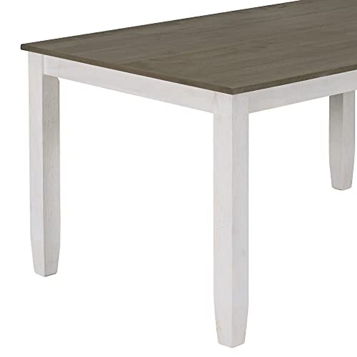 WOZNLA Comfortable Room 6-Piece Rustic Dining Set-Rectangular Wood Kitchen Table, 4 Chairs, and 1 Bench with Upholstered Cushions, Brown