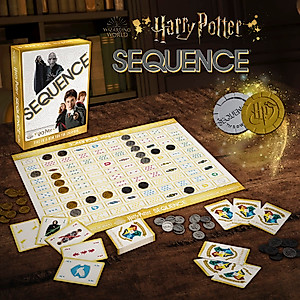 Harry Potter Sequence Board Game - Five-in-A-Row Fun for Everyone - Featuring Witches and Wizards from Harry Potter by Goliath