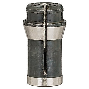 Bosch 2608570139 Collett without Locking Nut for GGS Grinder, 1/8", Black/Silver