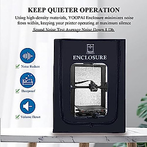 3D Printer Enclosure for Creality Ender 3/ Ender 3 Pro/Ender 3 V2-Fireproof & Dustproof Tent Constant Temperature Protective Cover for Anycubic Elegoo 3D Printers 25.6” ×21.6” ×29.5”