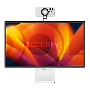 Doolkin® Pro Mount, Phone Holder for Laptop and Car, Cell Phone Magnetic Holder, Universal Adjustable Phone Mount Stand, Foldable Laptop Side Mount Clip, Laptop Phone Mount Holder (Gray)