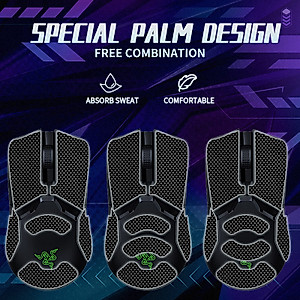 TALONGAMES Mouse Anti Slip Grip Tape Compatible with Razer Viper/Viper Ultimate Gaming Mouse, Palm Sweat Absorption, Thin 0.5mm,Cut to Fit, Easy to Apply, Mouse Skin