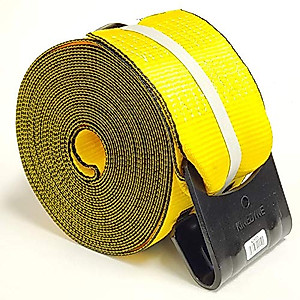 4X Kinedyne 423021 4" x30' Winch Strap 1021 Flat Hook 5400lb for Flatbed Trailer Truck