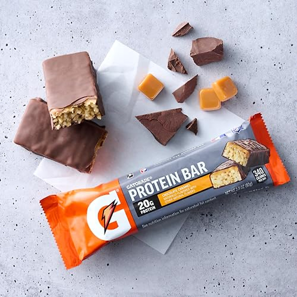 Gatorade Whey Protein Bars, Variety Pack, 2.8 oz bars , 18 Count (Pack of 1)