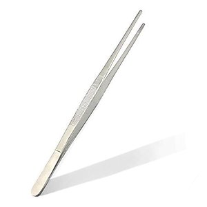 PRECISE CANADA: (Huge TWEEZER) Thumb Dressing Forceps 18" Long TWEEZER, Silver, Serrated