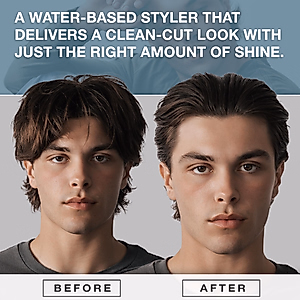 CRVFT Gel Pomade 4oz | High Shine/Medium Hold | Water Based/Water Soluble | Ideal For Short/Medium Thin/Thick Hair | For A Clean Cut Look | Men’s Styling Product [Clear], Stylist Approved [Scented]